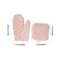 2 Pieces Oven Mitts And Pot Holders Set Heat Resistant Kitchen Gloves ...