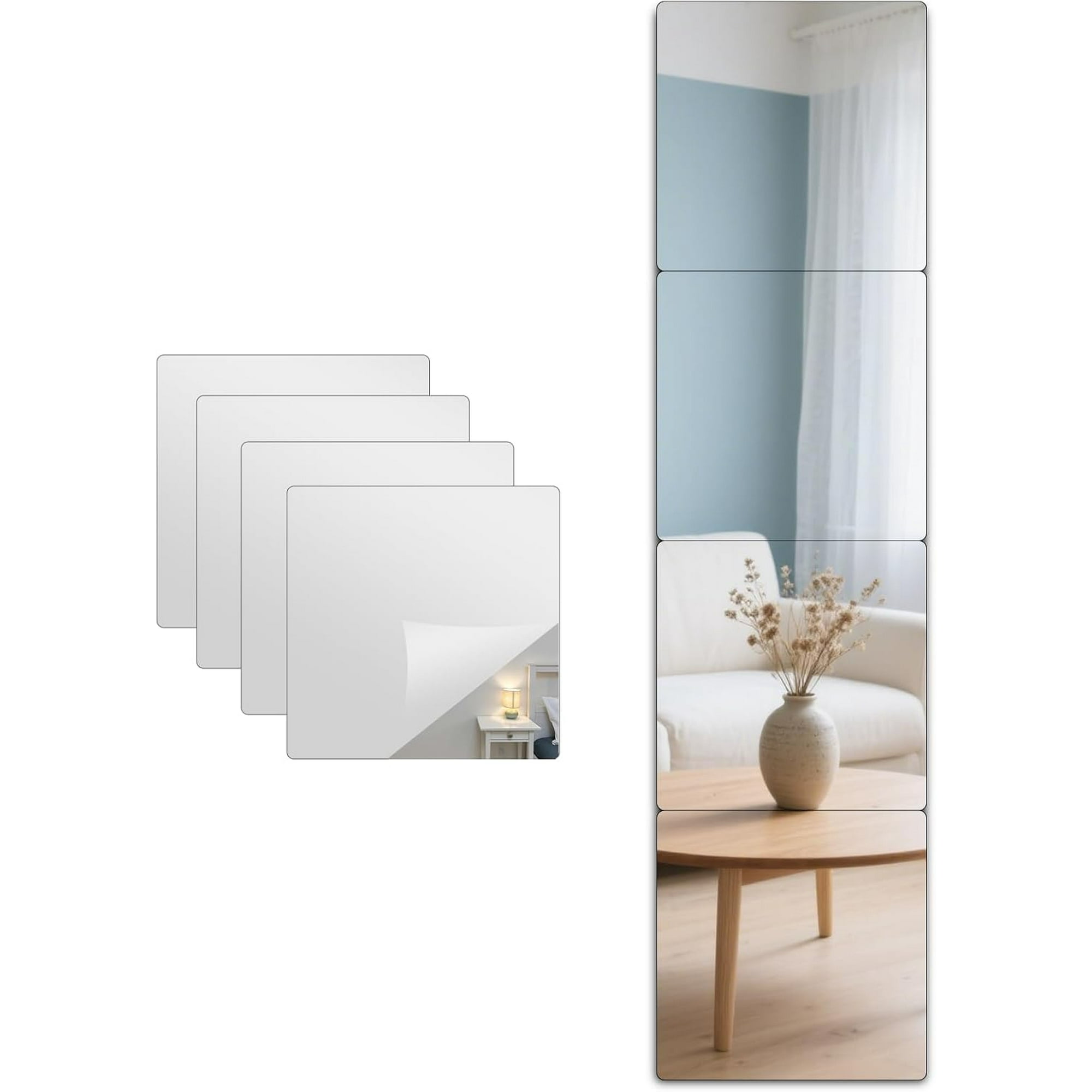 Click here for Salafire Shatterproof Wall Mirror Full Length  Sti... prices