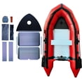 Seangles Inflatable Boat 2 Person Aluminum Floor Aluminum Transom ...