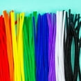 Hello Hobby Rainbow Fuzzy Sticks 100 Pack 12 Inch Rainbow Fuzzy Craft ...