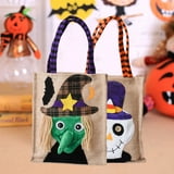 Dserhfy Halloween Candy Bag Reusable Trick or Treat Tote Bag Pumpkin ...