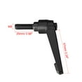 Uxcell M8 x 25mm Metric Adjustable Clamping Lever Handle with Stud Black - Walmart.com
