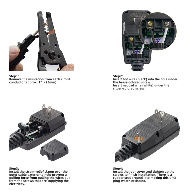 Gfci 2 Prong Replacement Plugs