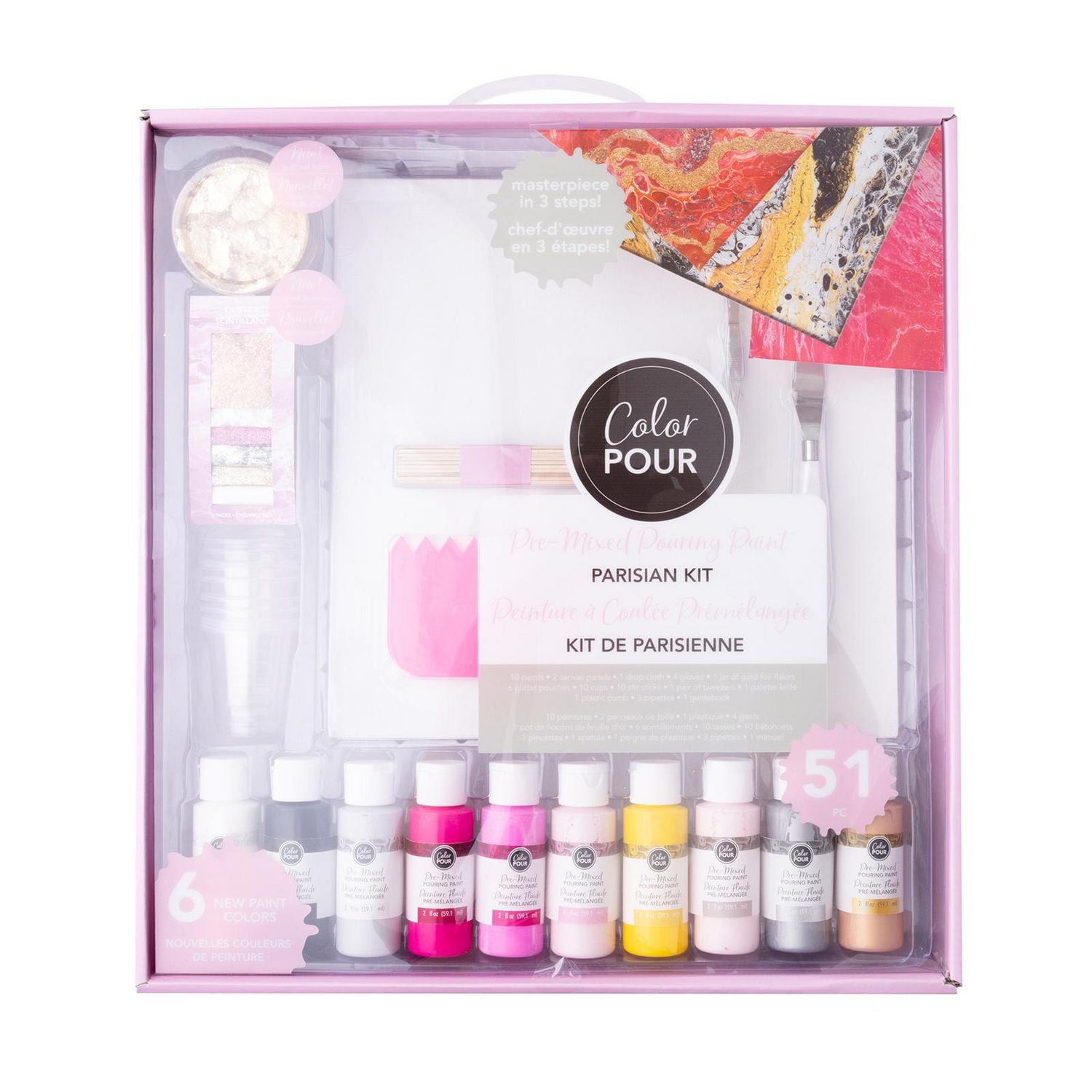 Click here for Unbranded Color Pour Parisian Paint Pouring Kit prices