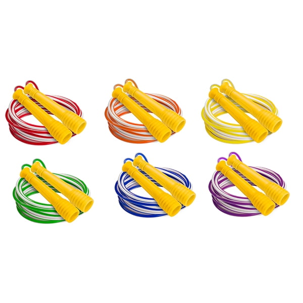 Champion Sports 8 ft Deluxe Vinyl Jump Rope Set, Pack of 6 - Walmart.com