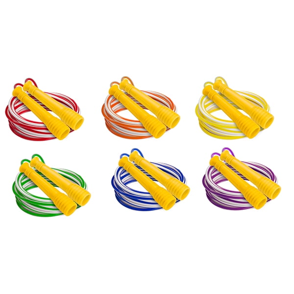 Champion Sports 8 ft Deluxe Vinyl Jump Rope Set, Pack of 6 - Walmart.com