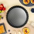 4 Pack Quiche Tart Pan,5 Inch Round Perforated Pizza Baking Tray Non ...