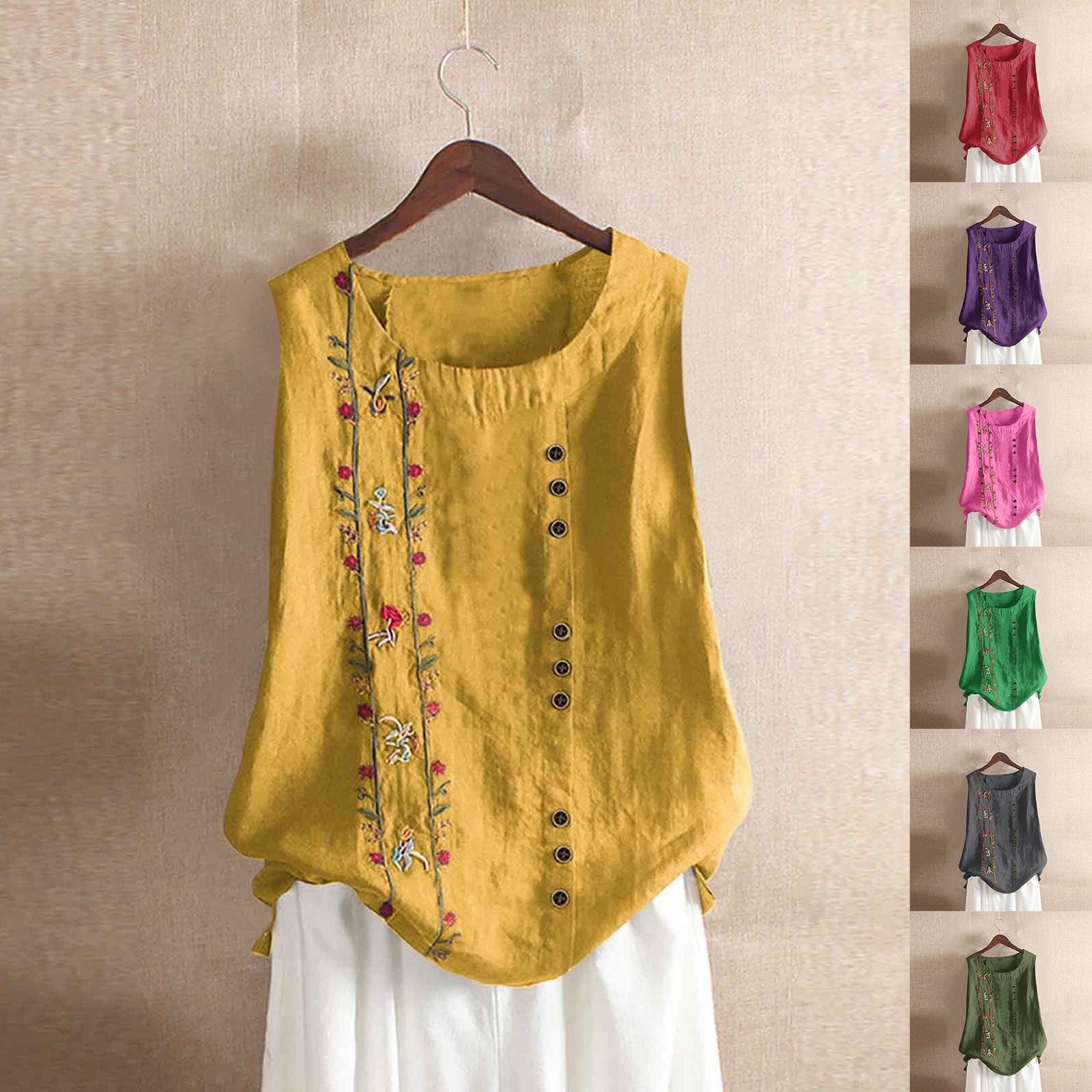 Click here for Sentmoon Plus Size Tank Tops For Women Summer Crew... prices