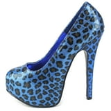 TEEZE-37, Cheetah Glitter Pat With Concealed PF - Walmart.com
