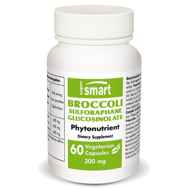 Supersmart - Broccoli Sulforaphane Supplement 600 mg per Day (Broccoli ...