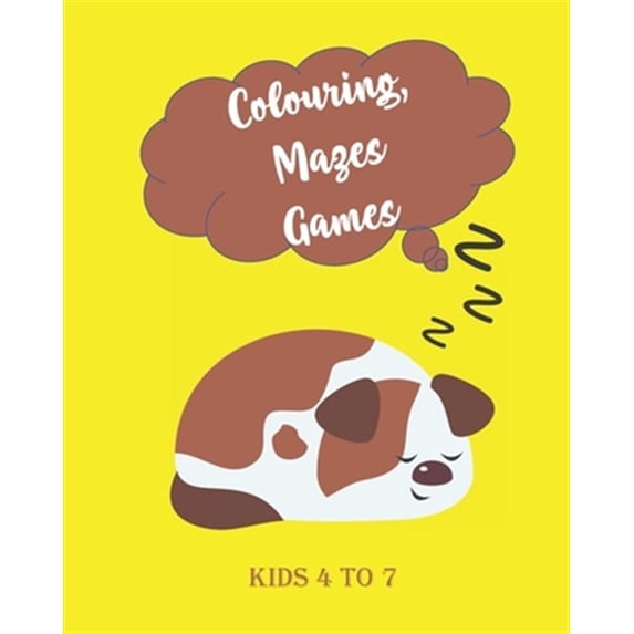 Pre-Owned Colouring Mazes Games : Activity Book with Colouring, Games ...