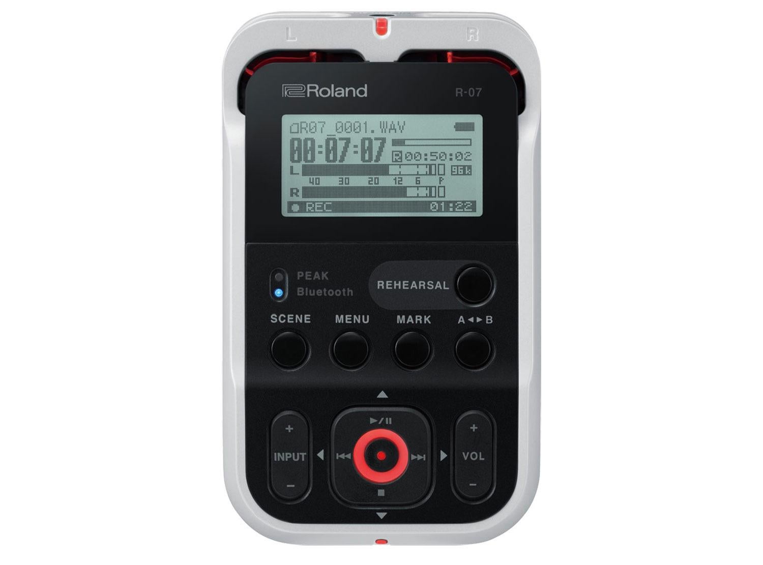 Roland R-07 High-Resolution Audio Recorder (White) - Walmart.com
