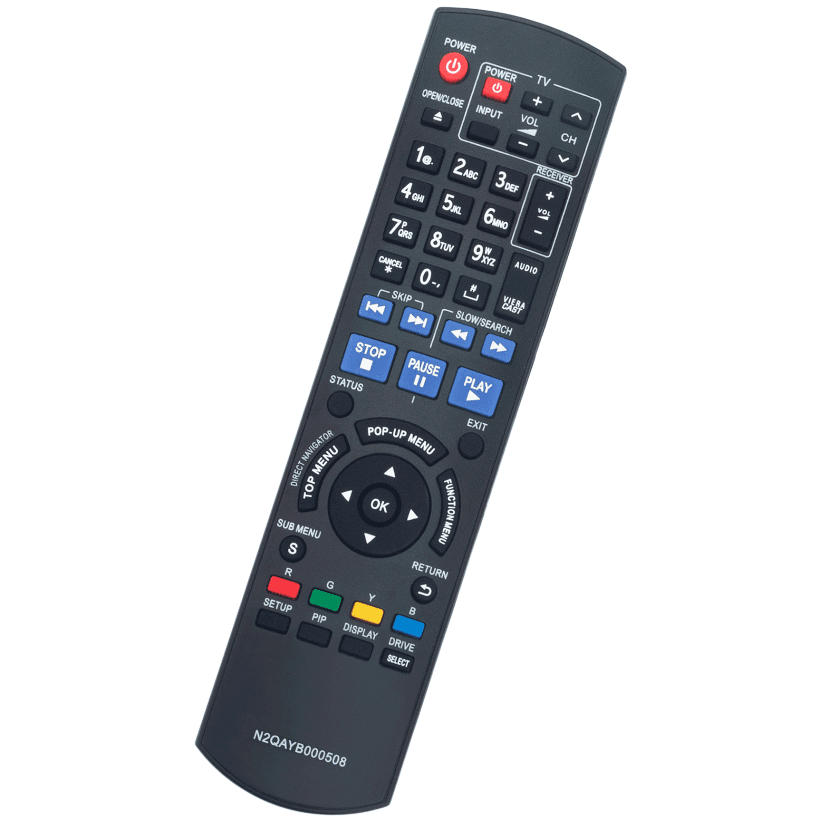 N2QAYB000508 Replace Remote Control for Panasonic Blu-ray Disc Player ...