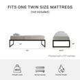 DHP Nara Modern Metal Platform Bed Frame, Twin, Black - Walmart.com