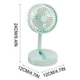 PIMOXV 8 in 4-Speed Super Quiet Portable Foldable Standing Fan ...