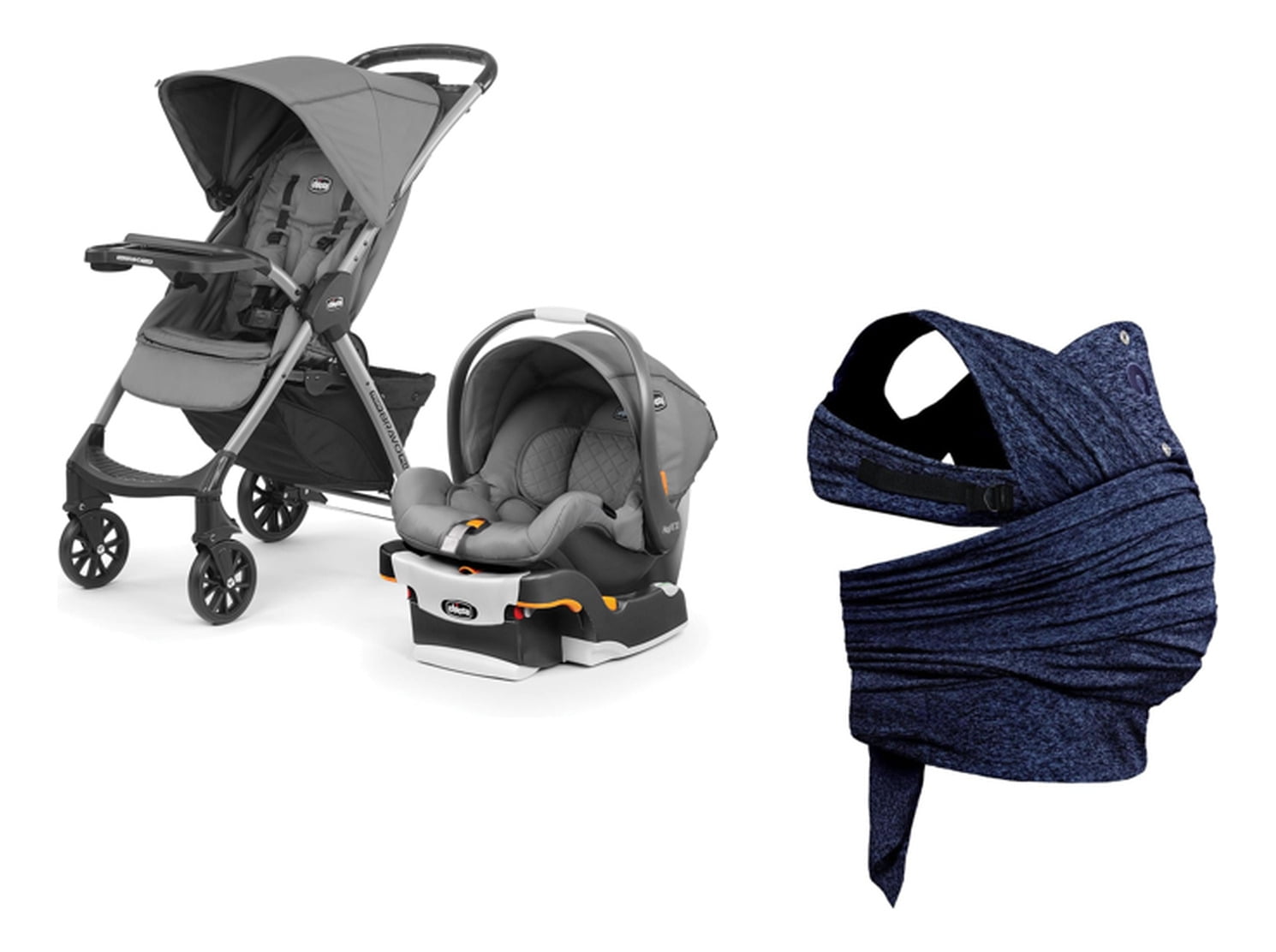 Chicco Paq Carriola Mini Bravo Con Canguro Boppy Gris Hasta | Walmart ...