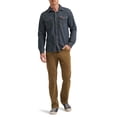 Wrangler® Men's Slim Fit Long Sleeve Woven Twill Denim Shirt with ...