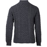Aran Men's Merino Wool 1/4 Zipper Sweater Irish Traditional Cable ...