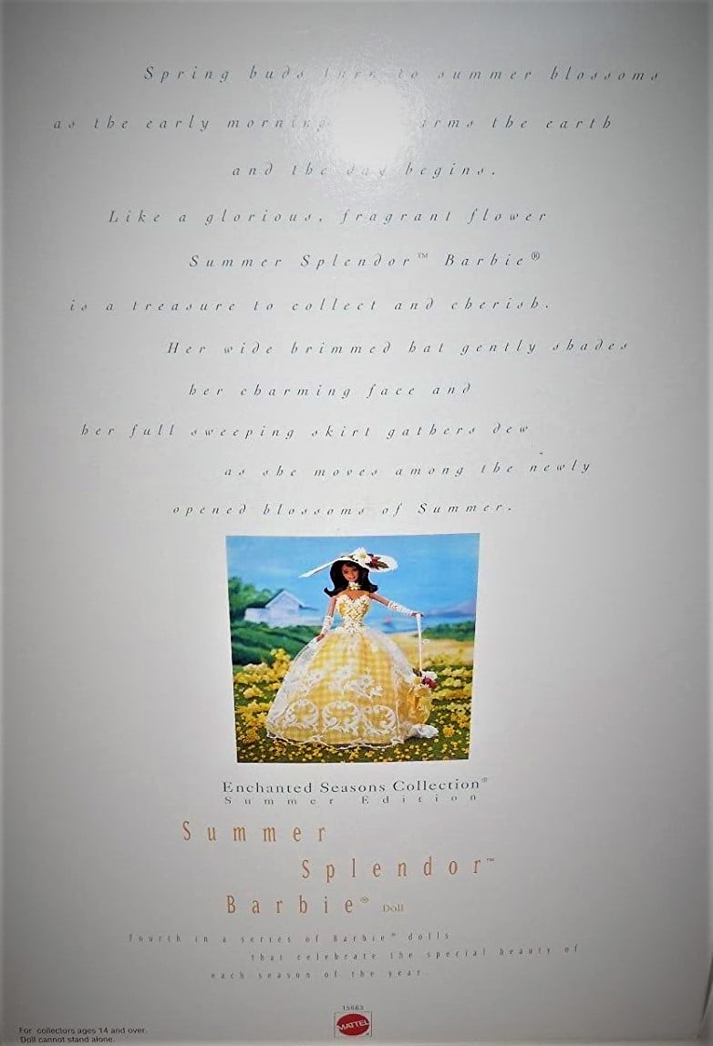 Dolls & Bears Summer Splendor Barbie Enchanted Seasons Collection ...