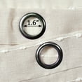 Lush Decor Farmhouse Sheer 84" x 38" Textured Beige Metal Grommets Pair ...