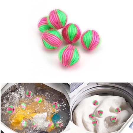 SICED 8Pcs Nylon Laundry Ball Anti-winding Washing Machine Hair Remover ...