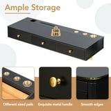 47" Floating Shelf with Drawer, Multi Purpose Wall Mounted Vanity Table ...