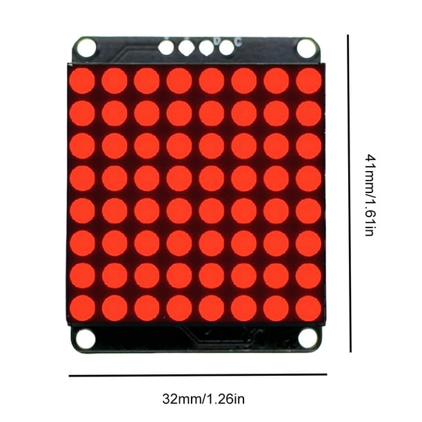 Módulo de microcontrolador de módulo de matriz LED de 8x8 puntos ...