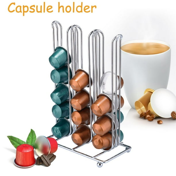 Iron Coffee Capsule Holder Nespresso Special Shelf 36 Pack Storage Rack ...