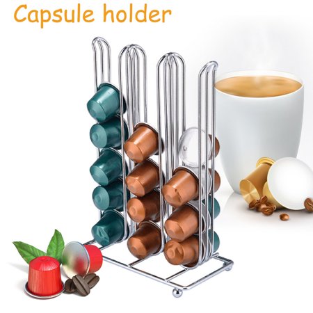 Iron Coffee Capsule Holder Nespresso Special Shelf 36 Pack Storage Rack ...