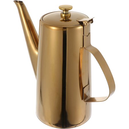 Olive Oil Dispenser Bottle Stainless Steel Oil Pitcher with Lid Drip ...