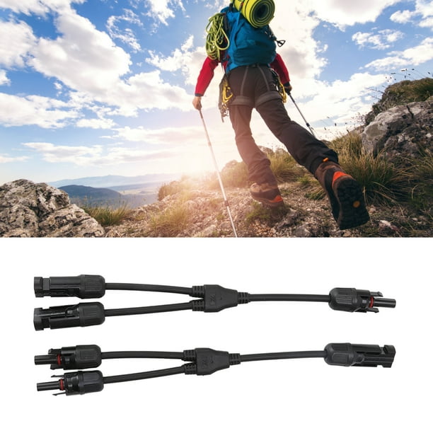 Y Branch Solar Connectors, 2 PCS Y Branch Solar Adapter Cable 1 To 2 ...