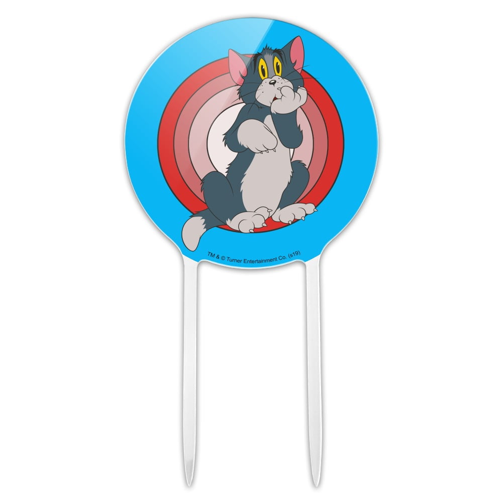 Acrylic Tom and Jerry Tom Character Cake Topper Party Decoration for ...