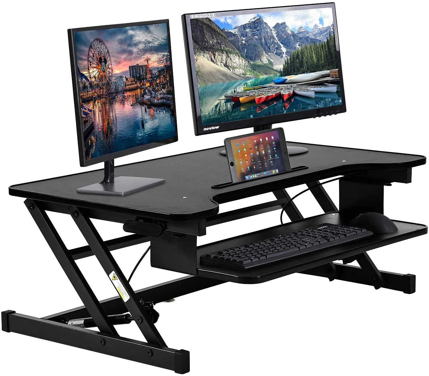 Standing Desk 32 Inch Height Adjustable Standing Desk Converter Stand