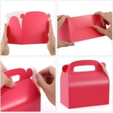 NexMint 10-Pack Red Gable Boxes with DIY Easter Day Sticker, Treat ...