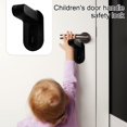 Child Door Handle Safety Lock No Drill Adhesive Fixed Lock for Home ...