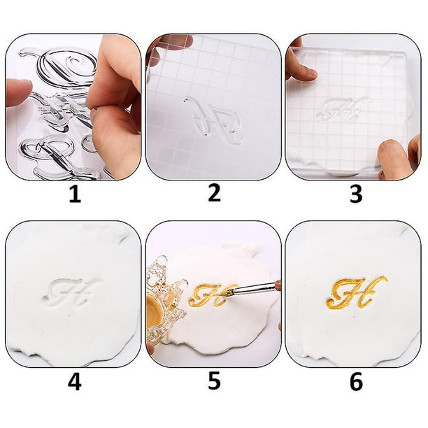 Boosterdiy Alphabet Cookie Cutter Embosser Stamp Sticky Decorating ...