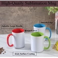 15oz Sublimation Mugs, 6 Assorted Colors, 12-Pack, Ceramic Coffee Cups ...