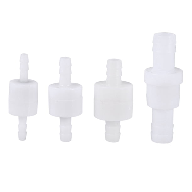 Plastic 1-Way Check Valve, White Inline Check Valve, 4mm Durable For ...