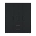 Shunda K Wardrobe, Deluxe Armoire with Multiple Storage Options and ...