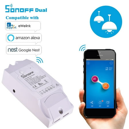 Dual WiFi Wireless Smart Switch 2 Gang Smart Home Wifi Remote ...