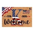 2Pcs 250 Anniversary Usa Door Mat â Patriotic Door Mat Personalized ...