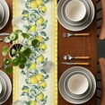 Summer Lemon Table Runner, Yellow, 13x72 Inch, Ideal for Kitchen ...