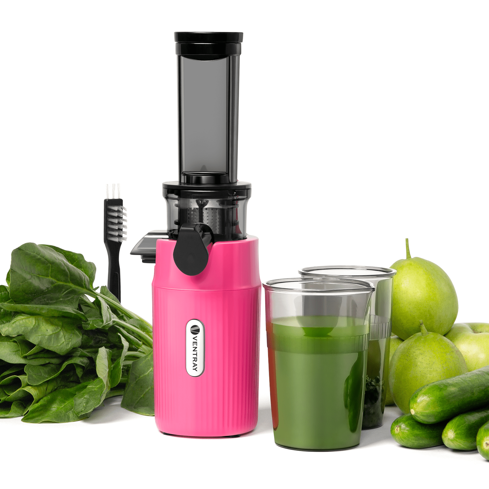 Ventray Essential Ginnie Juicer  Compact Small Cold Press Juicer  Masticating Slow Juicer with 60RPM Low Speed  Easy to Clean & Nutrient Dense .