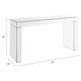 ACME Dominic Writing Desk in Mirrored - Walmart.com