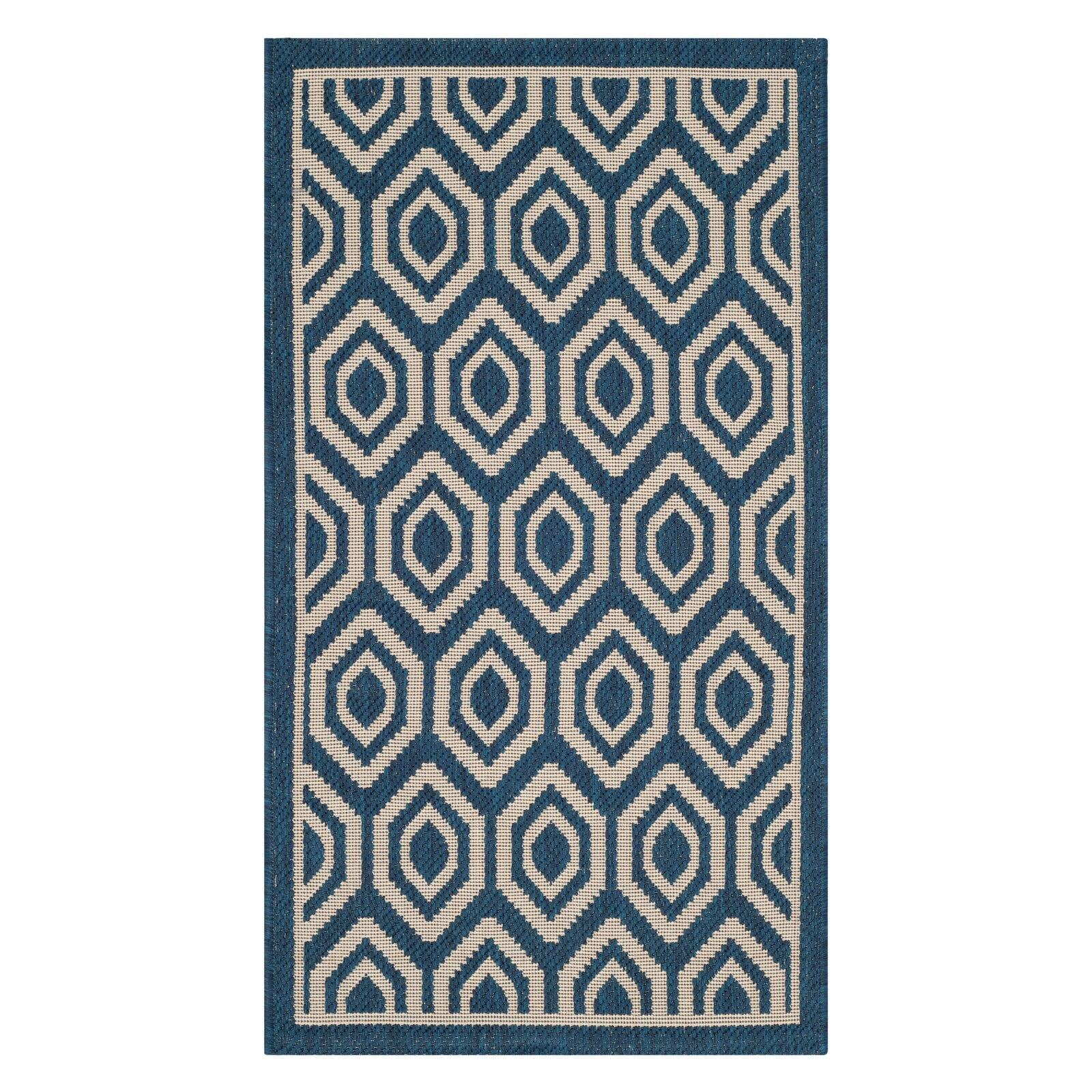 Safavieh Courtyard Amelia Geometric Indoor/Outdoor Area Rug, 5'3" x 7'7 ...