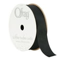 Offray Ribbon, Black 1 1/2 inch Acetate Polyester Outdoor Ribbon for ...