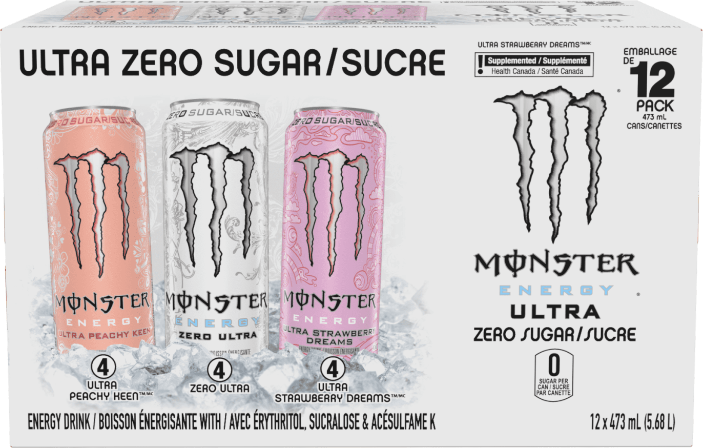 Monster Ultra Variety Pack, Contains Monster Ultra Zero + Ultra Peachy ...