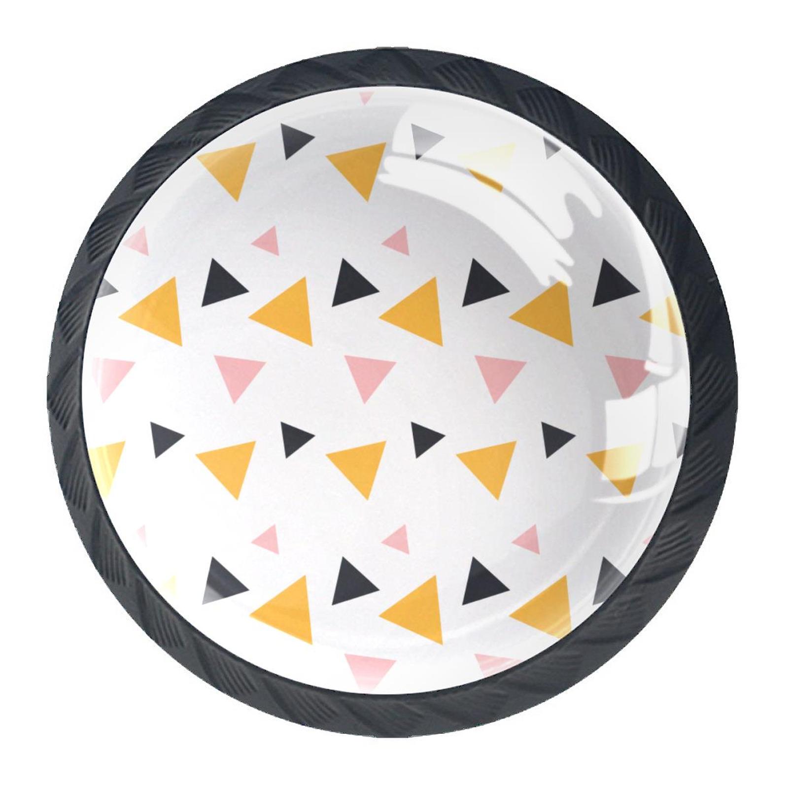 4 Pcs Memphis Triangle Knobs for Kitchen Cabinet Cupboard Dresser ...