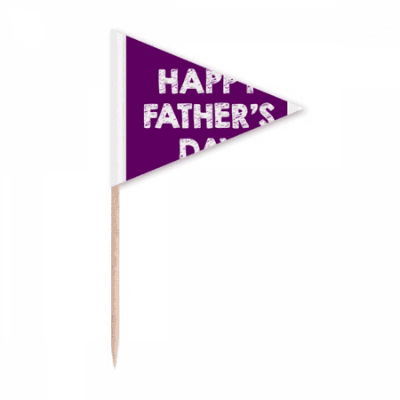Love Papa Happy Father Day Toothpick Triangle Cupcake Toppers Flag ...