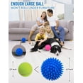 4.5” Heavy Duty Squeaky Dog Balls for Medium Large Dogs, Dog Toys for ...